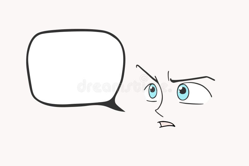 Comic face talking stock vector. Illustration of face - 277571933