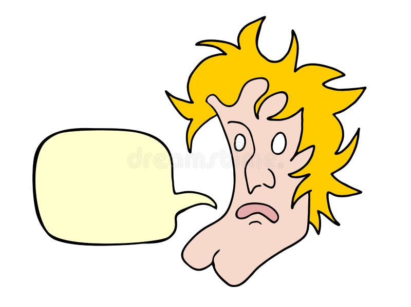 Comic face talking stock vector. Illustration of message - 49348984