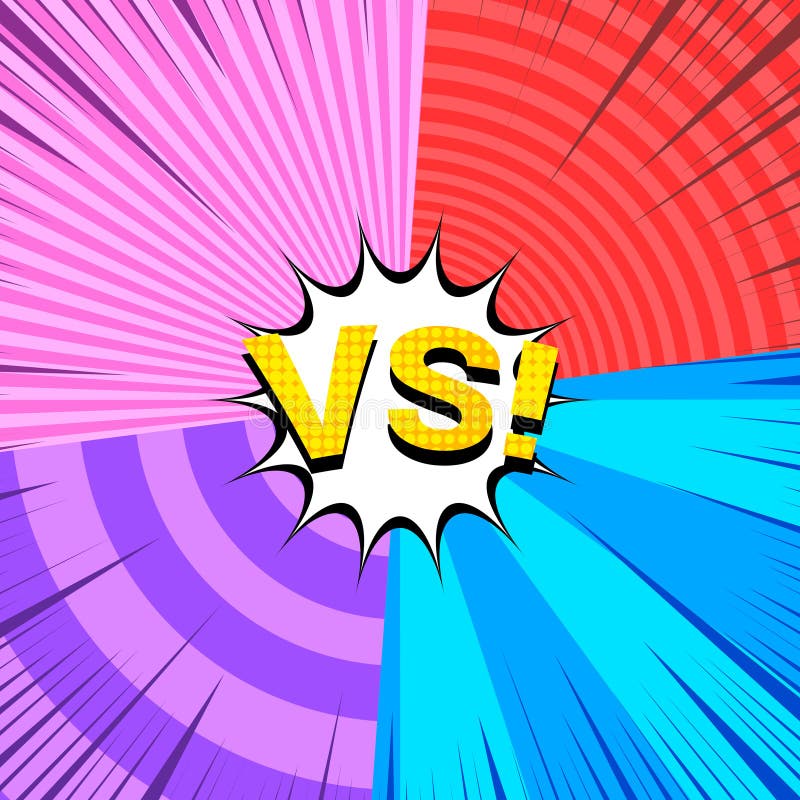 Comic Fight Colorful Concept Stock Vector - Illustration of background ...