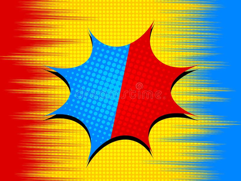 Comic fight concept stock vector. Illustration of explosion - 166117672