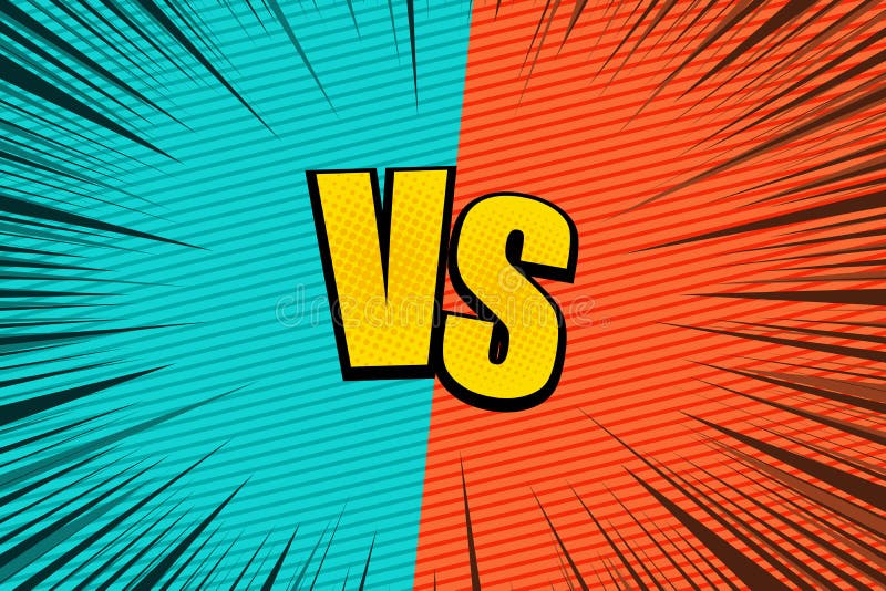 Comic Fight Dynamic Template Stock Vector - Illustration of design ...