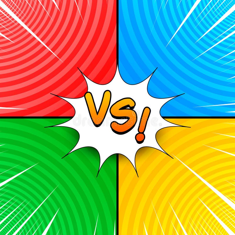 Comic Fight Explosive Concept Stock Vector - Illustration of ...