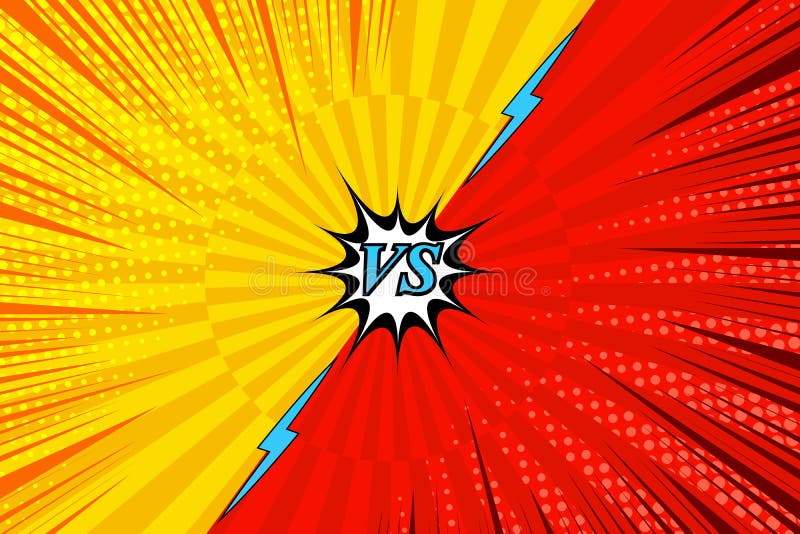 Comic Fighting Bright Background Stock Vector - Illustration of ...