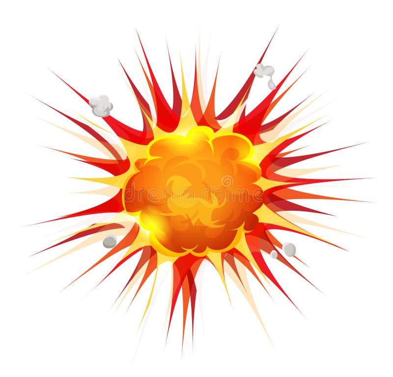 Comic Book Explosion, Bombs and Blast Set Stock Vector - Illustration ...
