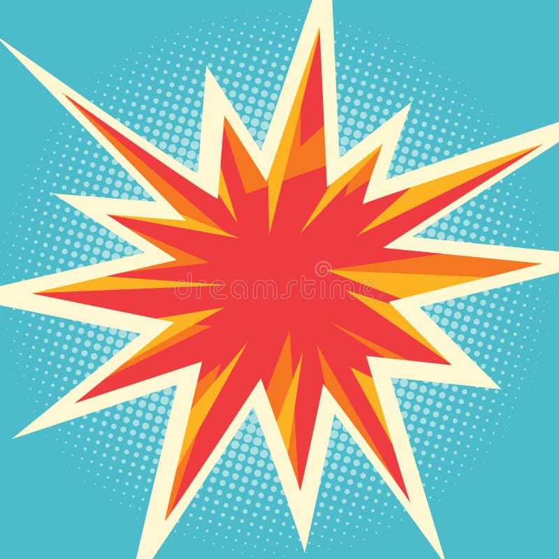 Comic Flash in the Form of Multipath Stars Stock Vector - Illustration ...