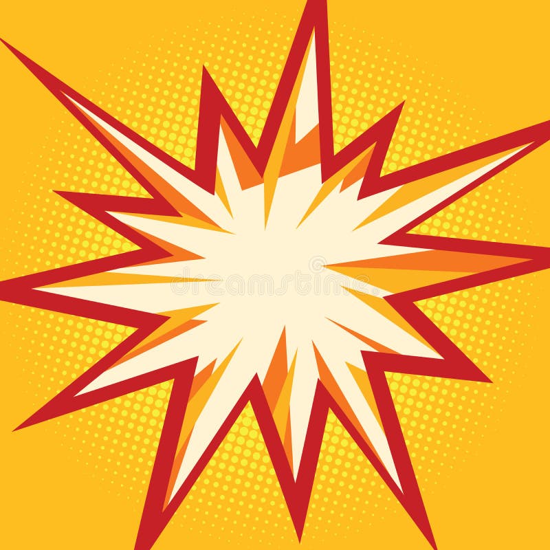 Comic Flash in the Form of Multipath Stars Stock Vector - Illustration ...
