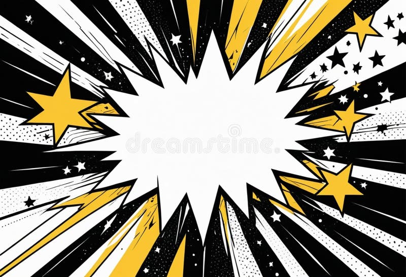 Comic Frame Border Design stock illustration. Illustration of symmetry ...