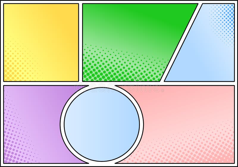 Comic frames as background stock vector. Illustration of shape - 52494704