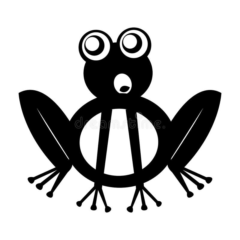 Frog comic character icon stock vector. Illustration of caricature ...