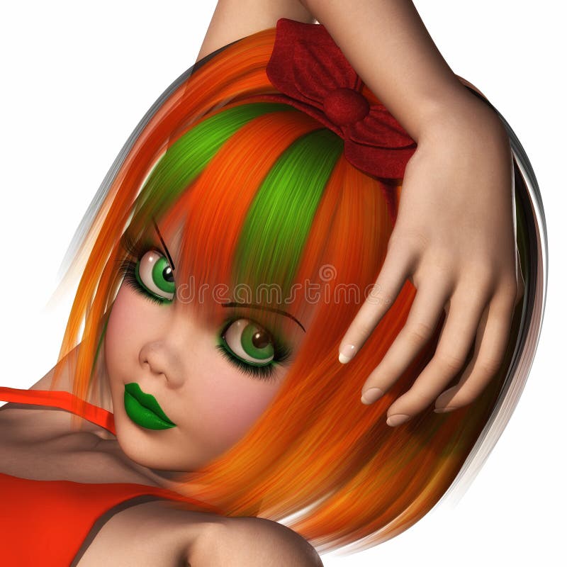 Comic Girl stock illustration. Illustration of cutout - 41678274