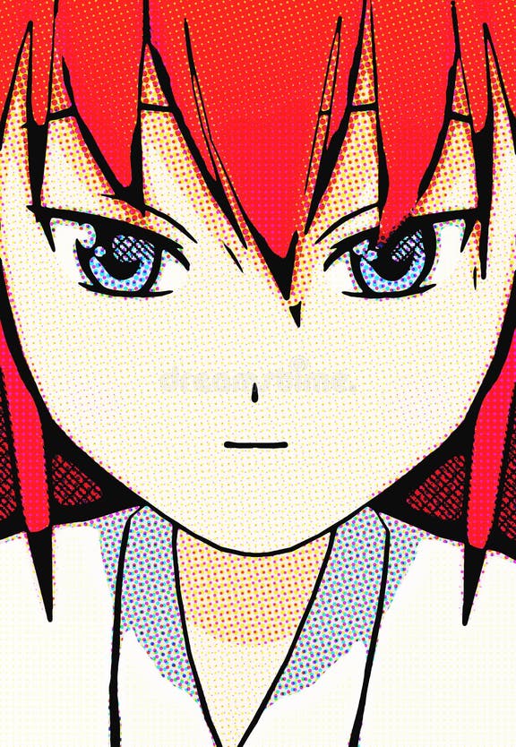 Comic Girl stock illustration. Illustration of garish - 42137136