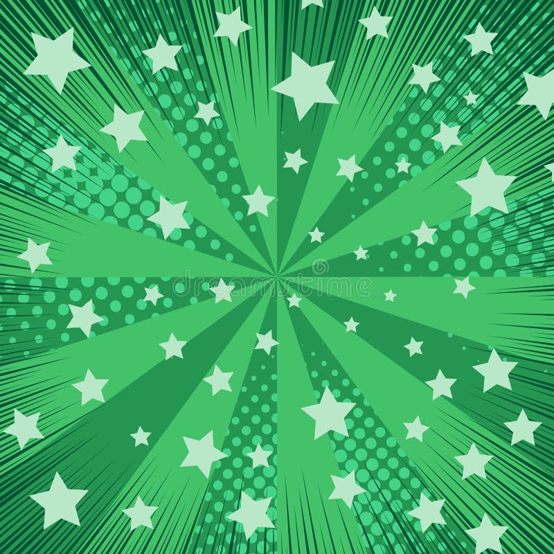 Comic Green Abstract Background Stock Vector - Illustration of ...