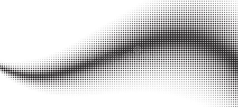 Comic Halftone Wave Background. Dotted Curved Gradient Effect Wallpaper ...