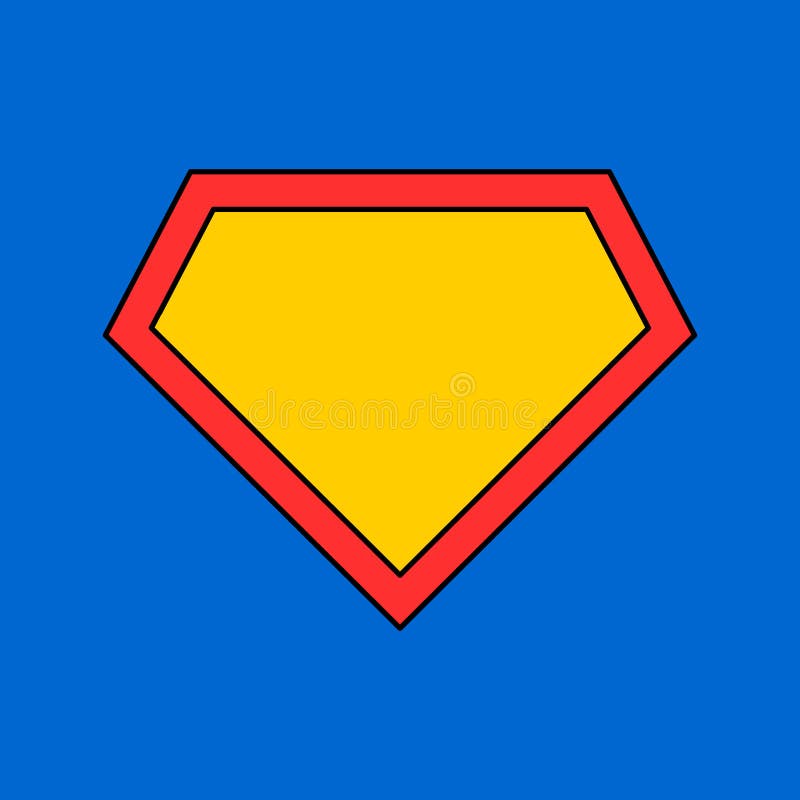 Superman Diamond Outline