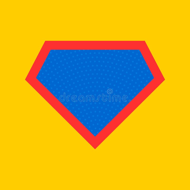Comic Hero Icon, Symbol Shield. Isolated Vector on White Background ...