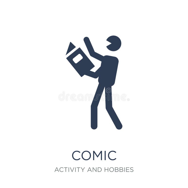 Comic Icon. Trendy Flat Vector Comic Icon on White Background Fr Stock ...