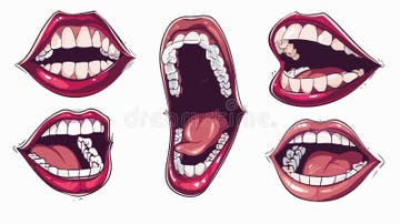 Woman Biting Lip Stock Illustrations – 289 Woman Biting Lip Stock ...
