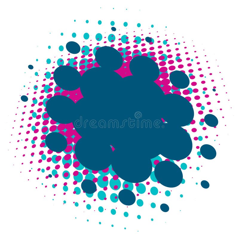Comic Ink Splatter Colorful Halftone Vector Pattern,texture Design ...
