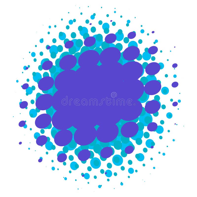 Comic Ink Splatter Colorful Halftone Vector Pattern,texture Design ...