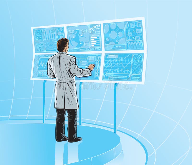 Comic Laboratory stock vector. Illustration of chart - 32959722