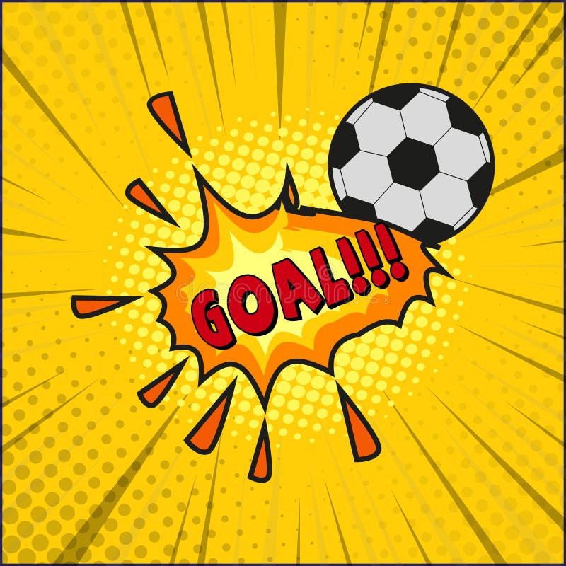 Comic Lettering GOAL on White Background - Vector Stock Vector ...