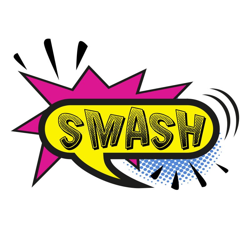 Smash Lettering Stock Illustrations – 195 Smash Lettering Stock ...