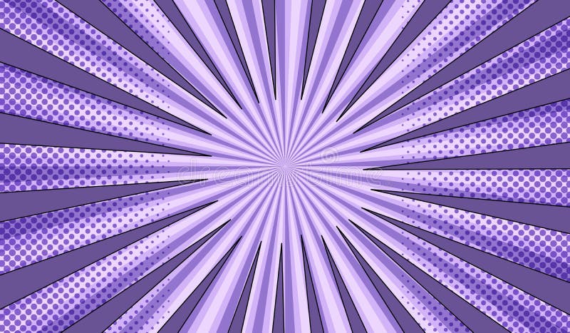 Comic Light Explosive Purple Background Stock Vector - Illustration of ...