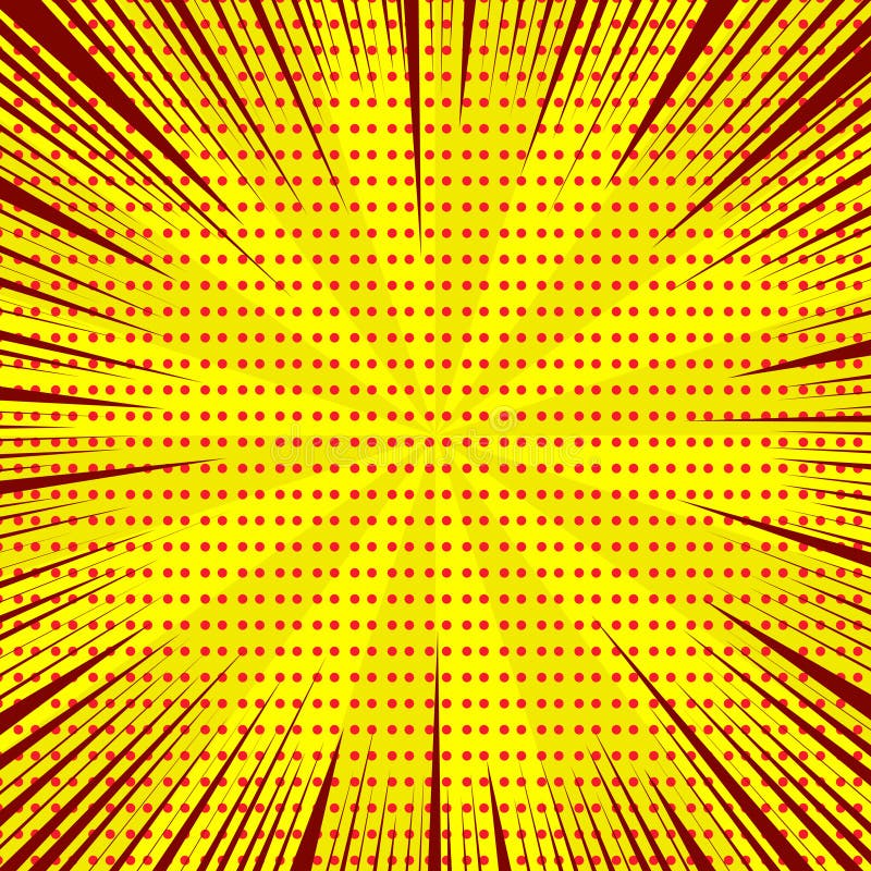 Set of Yellow Comic Book Pages Stock Vector - Illustration of page ...