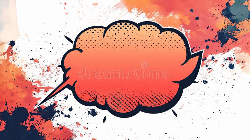 Comic Logo, Pop Art Splash Background, Comic Style Explosion, Blank ...