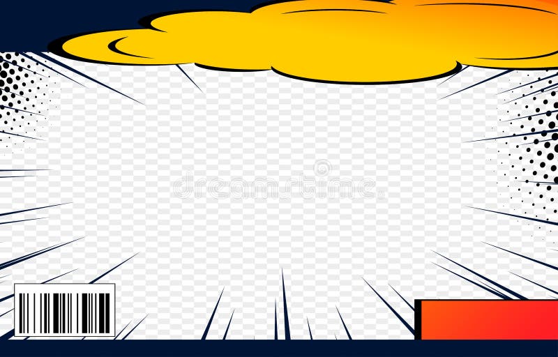 Comic Magazine Book Cover Page Design Template Stock Vector ...