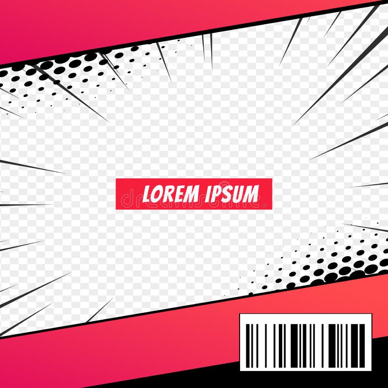 Comic Magazine Front Cover Page Design Stock Vector - Illustration of ...