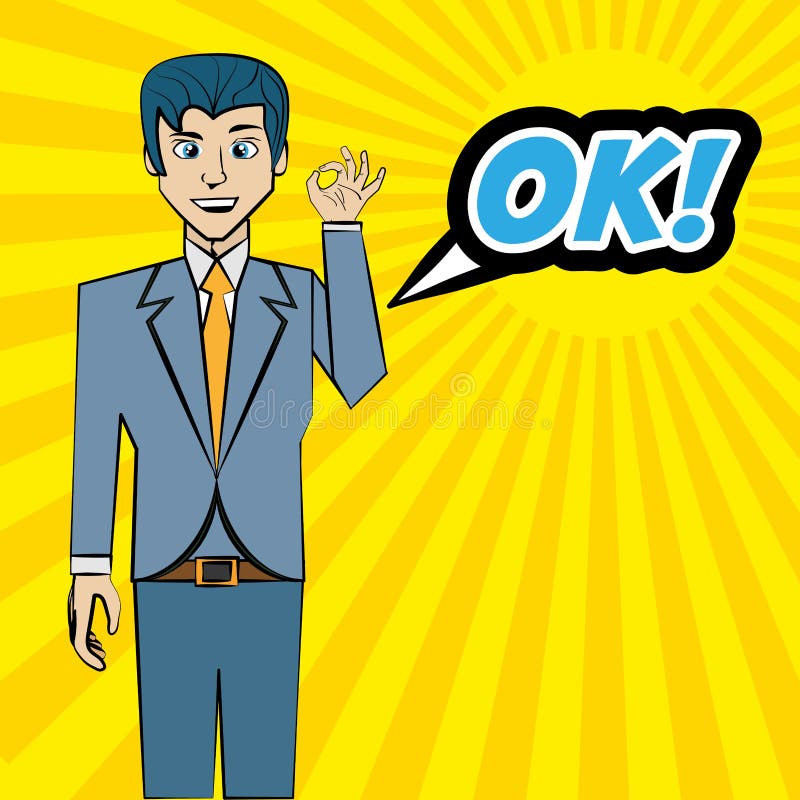 Cartoon Man Ok Stock Illustrations – 2,843 Cartoon Man Ok Stock ...