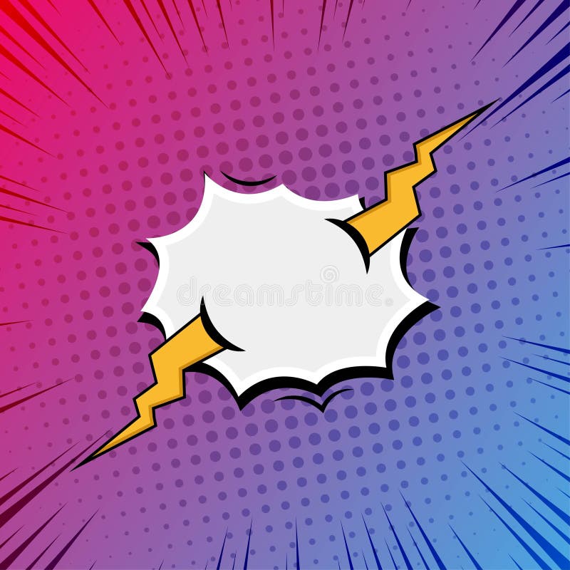 Comic Manga Background Gradient Cloud Template Style Cartoon Vector ...