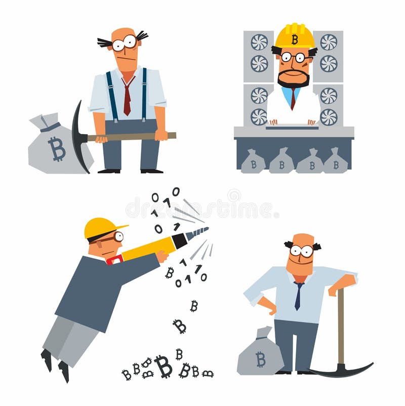 Mining Man stock illustration. Illustration of search - 28971467
