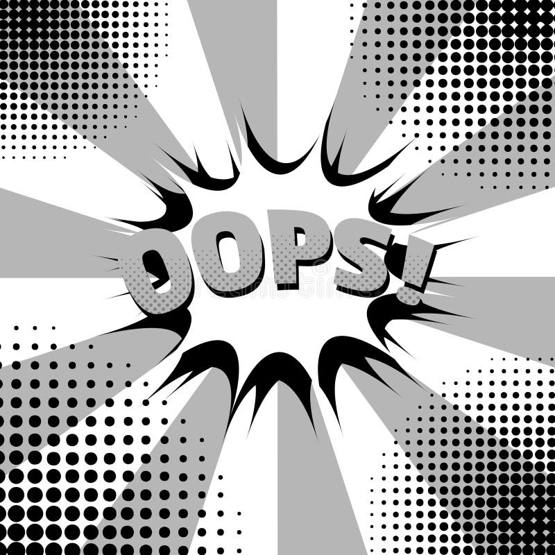 Comic Monochrome Abstract Concept Stock Vector - Illustration of humor ...