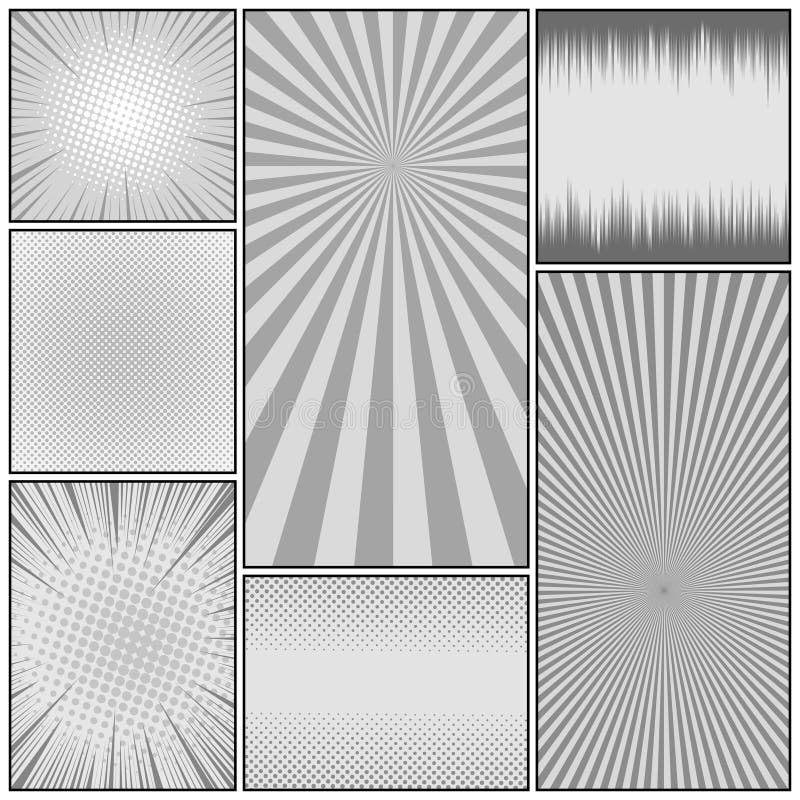 Comic Monochrome Background Stock Vector - Illustration of effect ...