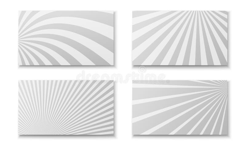 Comic Monochrome Cards Composition Stock Vector - Illustration of ...