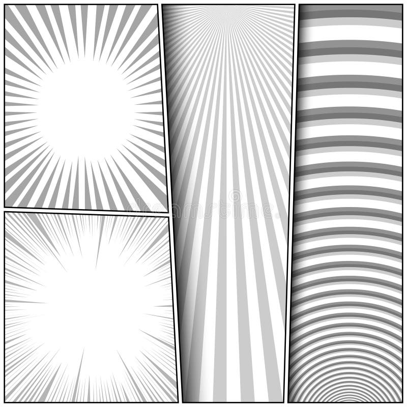 Comic Monochrome Diagonal Template Stock Vector - Illustration of ...