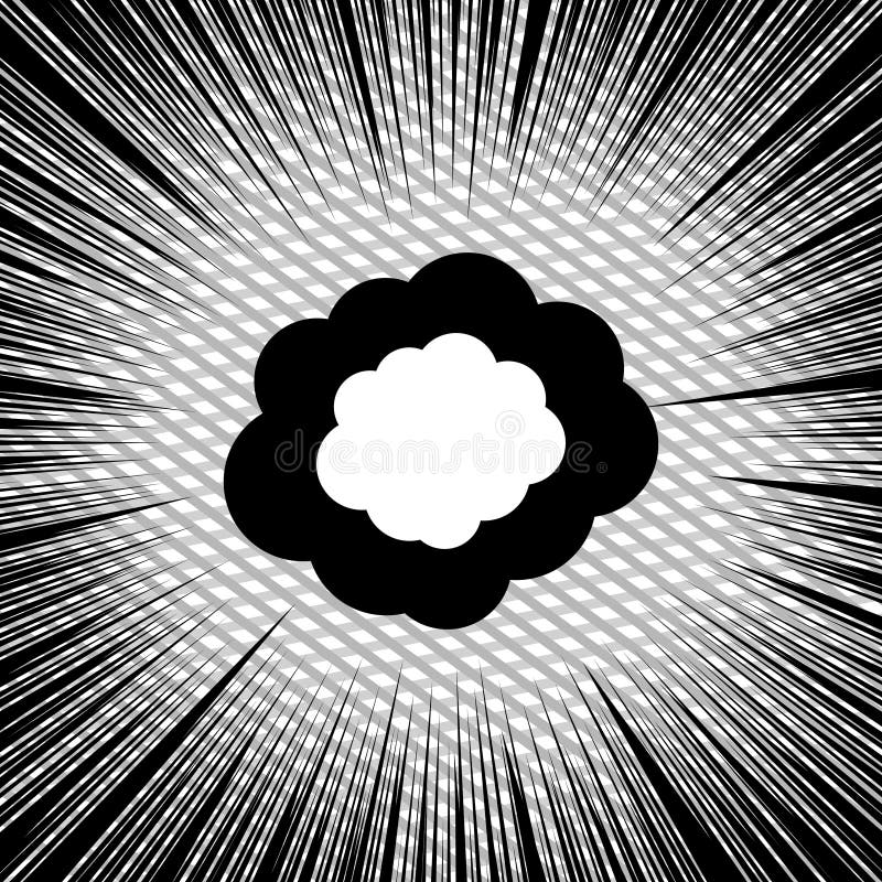 Comic Monochrome Explosive Template Stock Vector - Illustration of ...