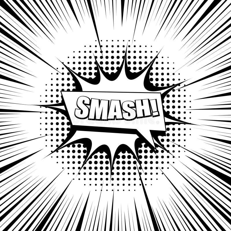 Comic Monochrome Style Concept Stock Vector - Illustration of comic ...