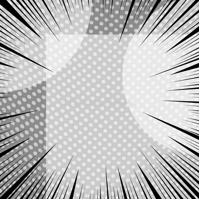 Comic Monochrome Style Template Stock Vector - Illustration of design ...