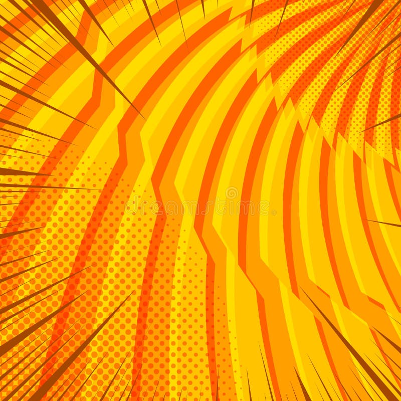 Comic Orange Explosive Background Stock Vector - Illustration of ...