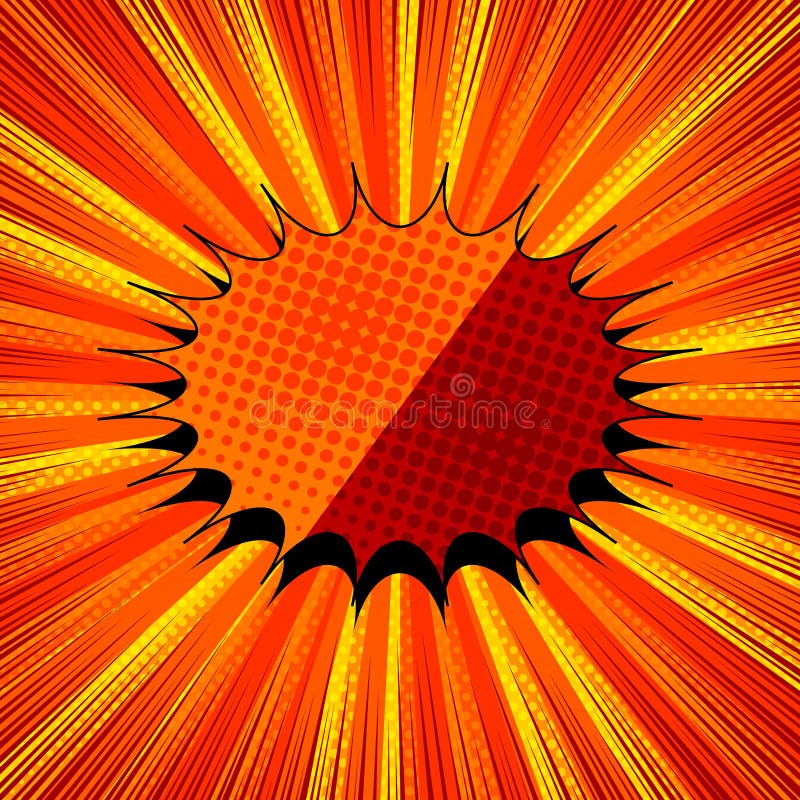 Orange Explosive Background Stock Illustration - Illustration of ...
