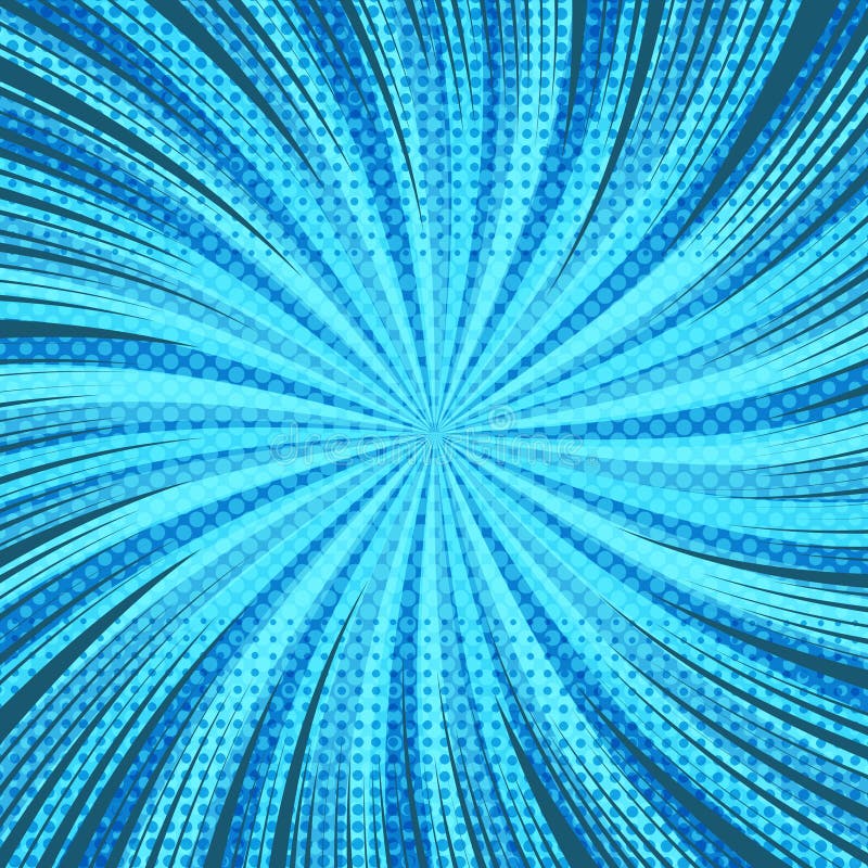 Abstract Blue Comic Background Stock Vector - Illustration of effect ...