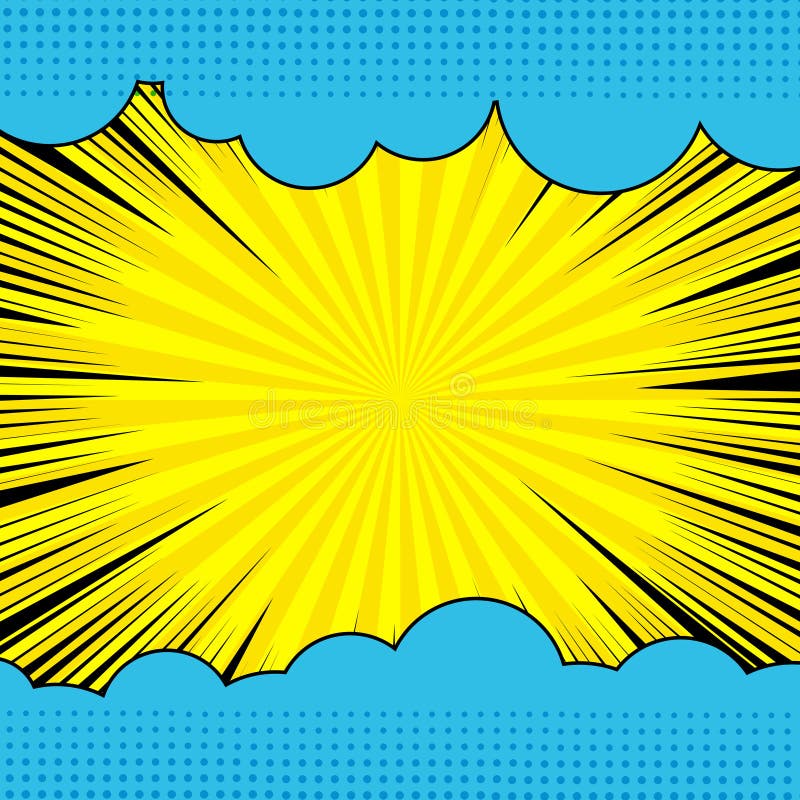 Comic Page Abstract Light Concept Stock Vector - Illustration of light ...