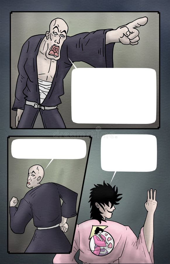 Comic page art draw stock illustration. Illustration of comic - 77618915