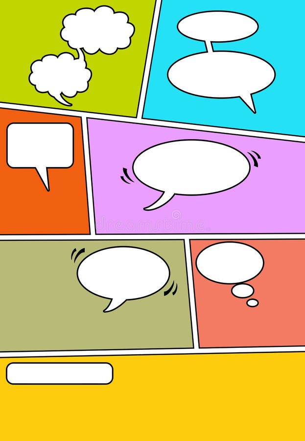 Comic page 1 stock vector. Illustration of communication - 33654009