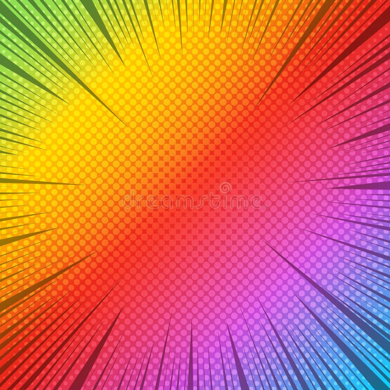 Comic page bright template stock vector. Illustration of colorful ...