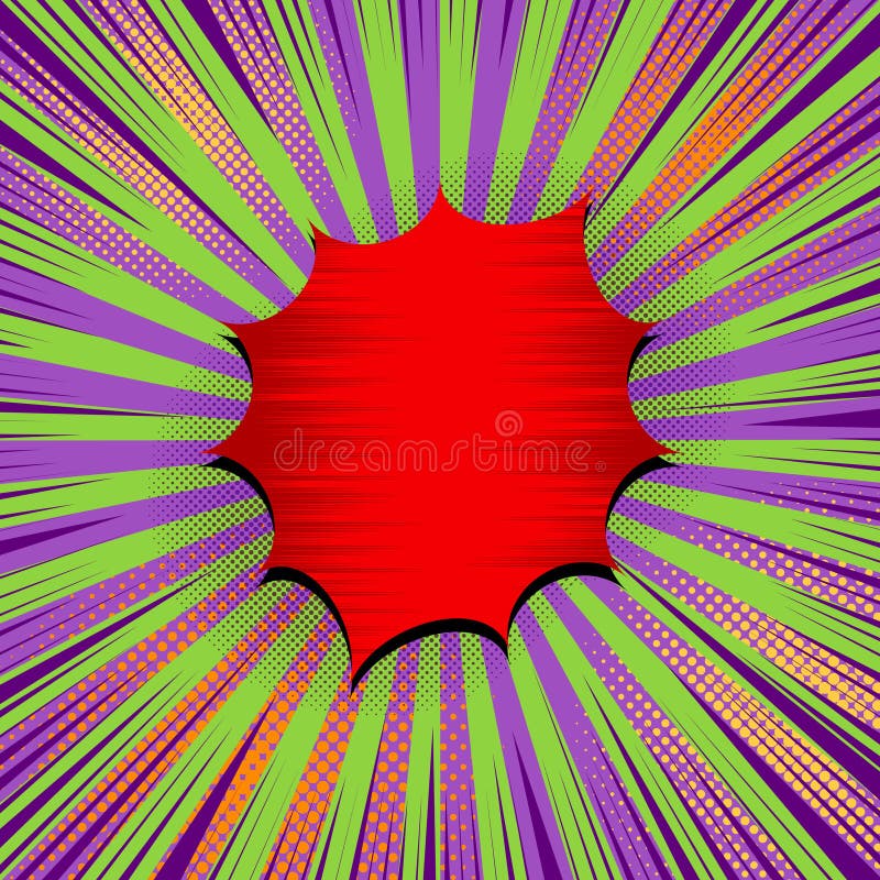 Comic Page Explosive Concept Stock Vector - Illustration of blot ...