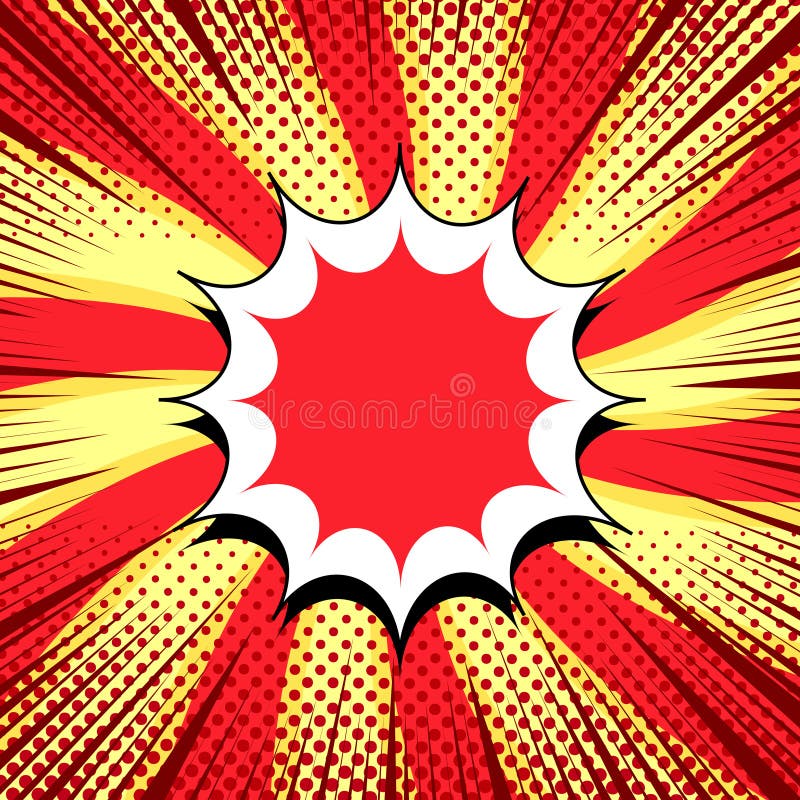 Comic Page Explosive Template Stock Vector - Illustration of poster ...